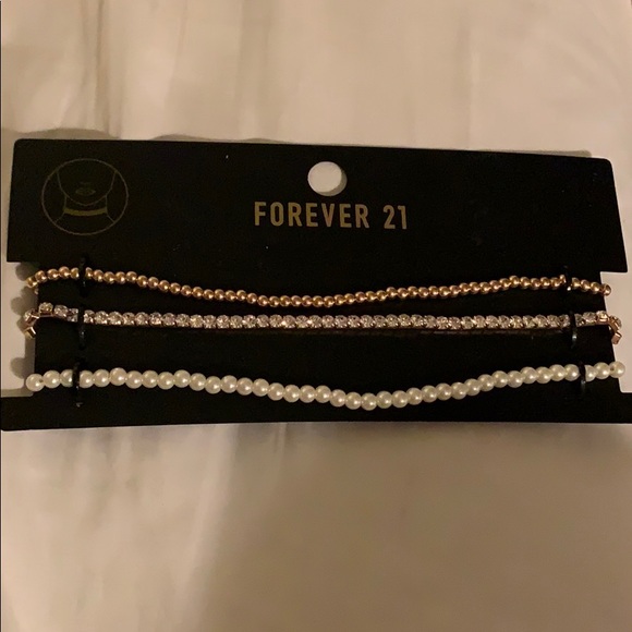 Forever 21 | Jewelry | Three Chokers Brand New | Poshmark